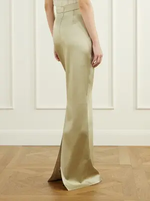 ILKYAZ OZEL Sirena Satin Maxi Skirt