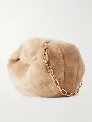 Gabriela Hearst Soft Demi Shearling Clutch