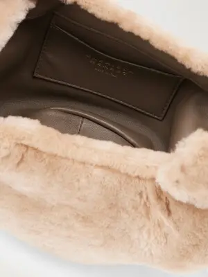 Gabriela Hearst Soft Demi Shearling Clutch