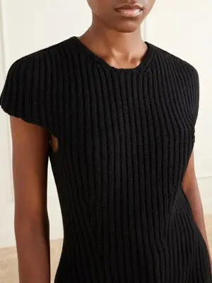JIL SANDER Ribbed Wool Blouse