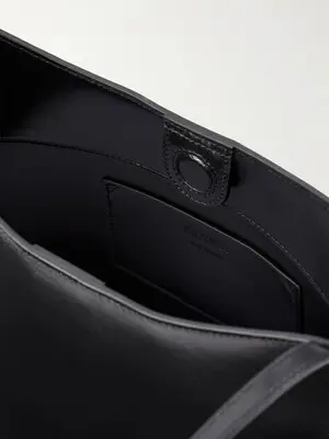 JIL SANDER Kante Leather Shoulder Bag - Black