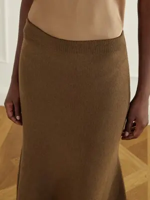 Simkhai Ribbed Wool Midi Skirt