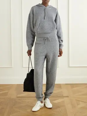 Victoria Beckham Wool And Cashmere-blend Track Pants
