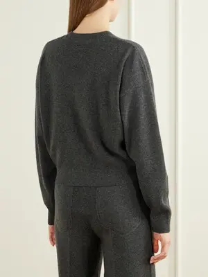 Victoria Beckham Lana Ribbed Wool And Cashmere-blend Sweater