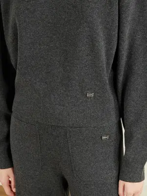 Victoria Beckham Lana Ribbed Wool And Cashmere-blend Sweater