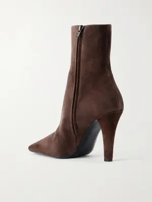 Saint Laurent Jill 95 Suede Ankle Boots