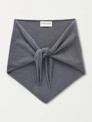 Johnstons Of Elgin Reel Cashmere Scarf - Gray