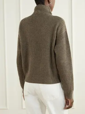 Le Kasha Verbier Ribbed Cashmere Turtleneck Sweater