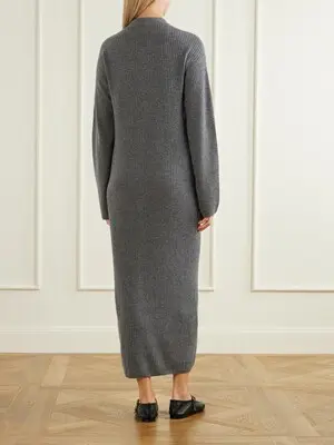 Le Kasha Jamua Ribbed Cashmere Maxi Dress