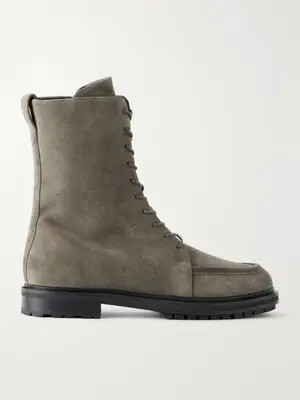 AeydĒ Tate Suede Ankle Boots - Gray