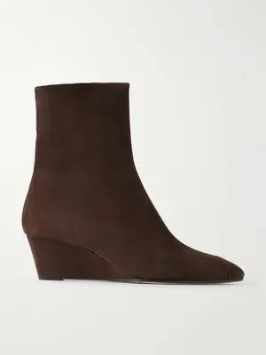 AeydĒ Mia Cap 55 Suede Ankle Boots - Brown
