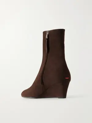 AeydĒ Mia Cap 55 Suede Ankle Boots - Brown