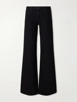 FRAME The Gray Low-rise Wide-leg Jeans