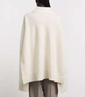 Source Unknown Wool Cape Noa Sweater - Ivory