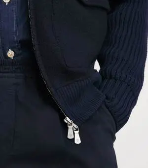 Eleventy Wool Bomber Jacket