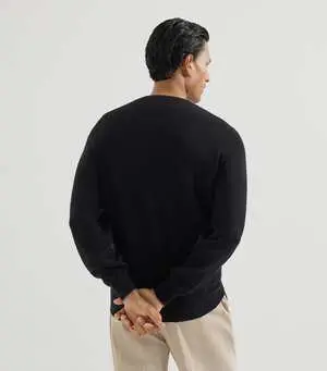 Brunello Cucinelli Cashmere Crew-neck Sweatshirt - Black
