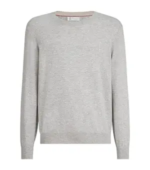 Brunello Cucinelli Cashmere Crew-neck Sweatshirt