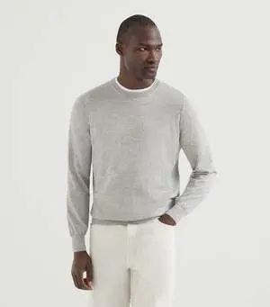 Brunello Cucinelli Cashmere-silk Crew-neck Sweater