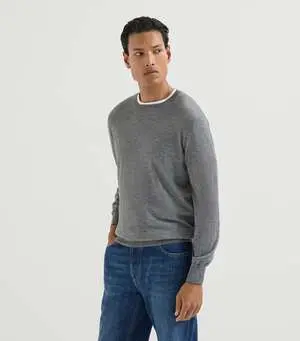 Brunello Cucinelli Cashmere-silk Crew-neck Sweater