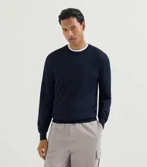 Brunello Cucinelli Cashmere-silk Crew-neck Sweater