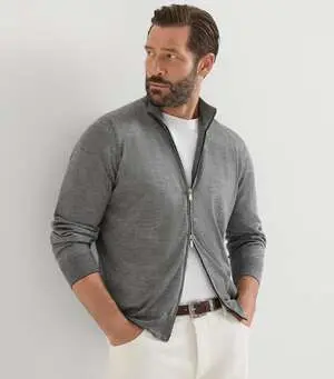 Brunello Cucinelli Cashmere-silk Zip-up Cardigan
