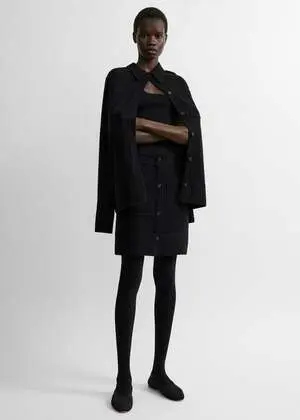 TOTEME Buttoned Cashmere Skirt