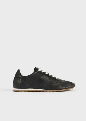 TOTEME Flex Nappa Sneakers - Black
