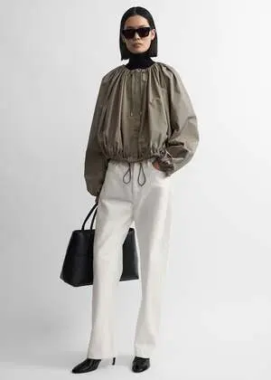 TOTEME Gathered Parachute Jacket - Rock