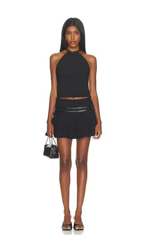 MIMCHIK Triple Belt Halter Top In . Also