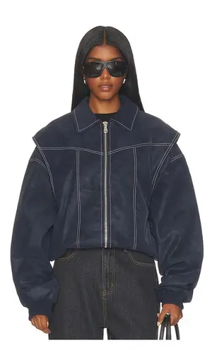 Lioness Vista Bomber Jacket In . Also - Navy