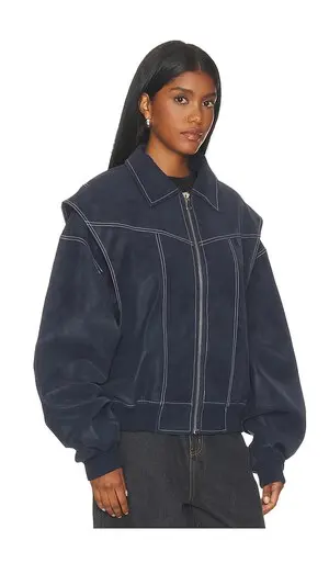 Lioness Vista Bomber Jacket In . Also - Navy