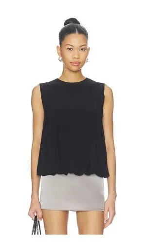 Norma Kamali Babydoll Top In . Also - Black