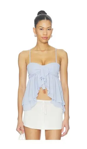 Majorelle Mariposa Top In . Also - Blue