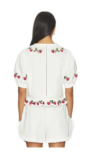 Sea Calla Strawberry Top In . Also