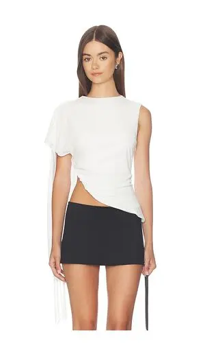 Superdown X Blake Evin Arie Fringe Top In . Also - Ivory