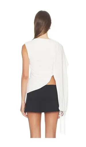 Superdown X Blake Evin Arie Fringe Top In . Also