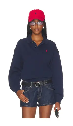 Polo Ralph Lauren Button Detailed Sweatshirts Hoodies For Women