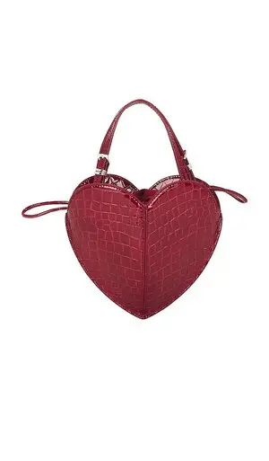 ROTATE BY BIRGER CHRISTENSEN Patent Croco Heart Bag