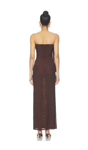 Superdown Mavro Strapless Maxi Dress In . Also