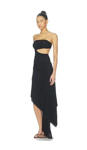 Superdown Janae Strapless Midi Dress In . Also