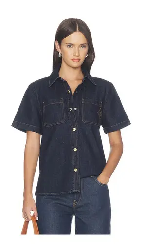 Casablanca Denim Shirt - Navy