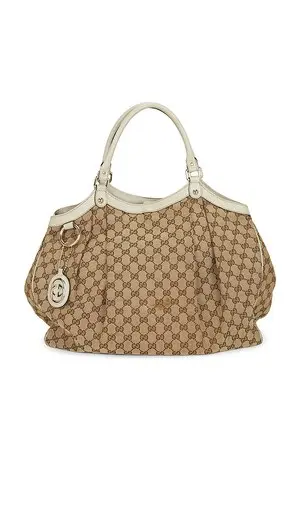 FWRD RENEW Gucci Sukey Tote Bag - Beige