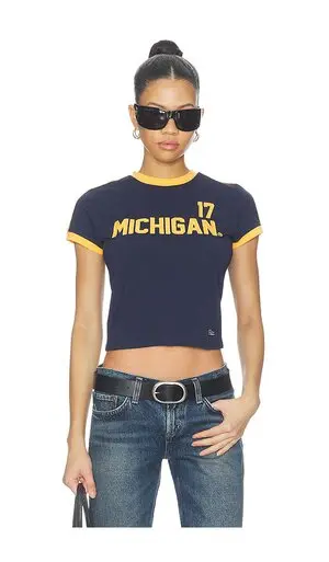 HYPE AND VICE Michigan Goalie Baby Tee In . Also - Navy