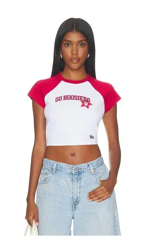 HYPE AND VICE Indiana University Homerun Tee In . Also - Red