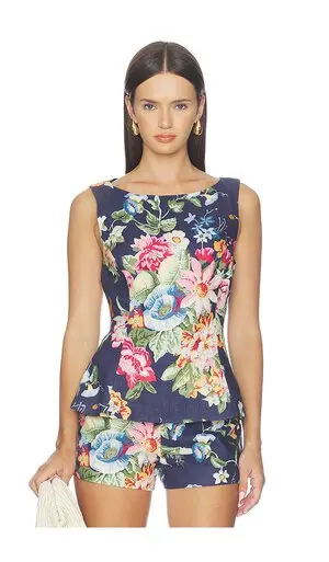 Faithfull The Brand Ana Top In . Also - Navy