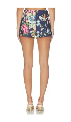 Faithfull The Brand Floral Lila Mini Short