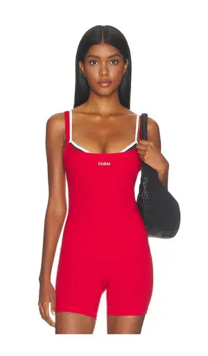 FORM Layered Cami Top In Cherry, Navy, & White In . Also