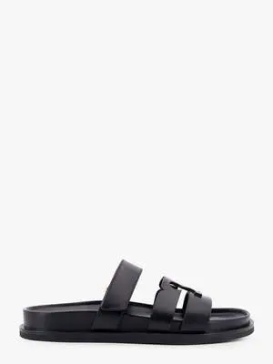 Tory Burch Ines Leather Sandals - Black