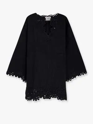 MARANT ETOILE Sherazade Short Cotton Dress - Black