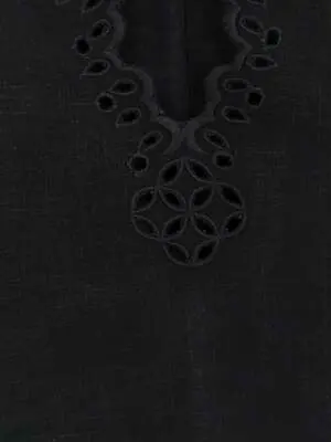 MARANT ETOILE Sherazade Short Cotton Dress - Black